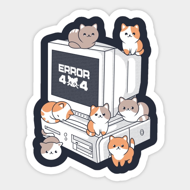 Error Cats - Cats - Sticker | TeePublic